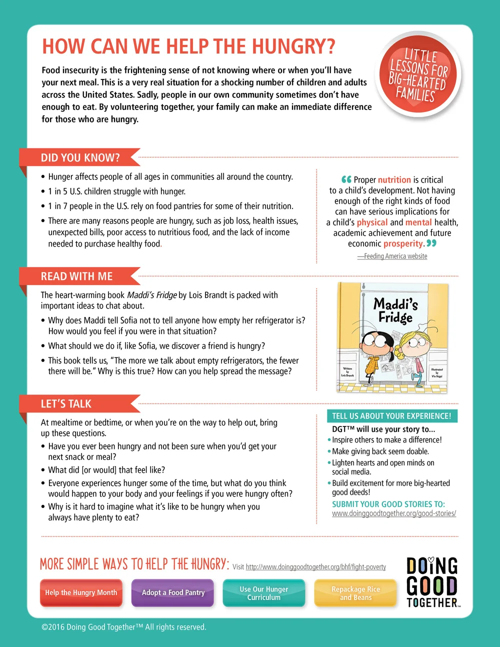 Help the Hungry — Doing Good Together™