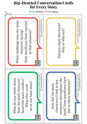 Discuss Every Story with Printable Conversation Cards — Doing Good ...