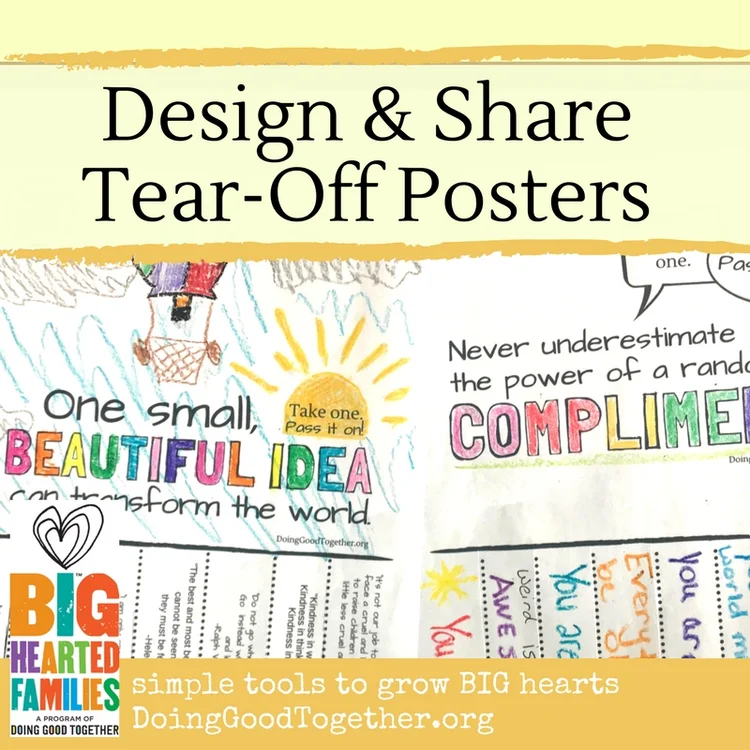 Design & Share Tear-Off Posters — Doing Good Together™