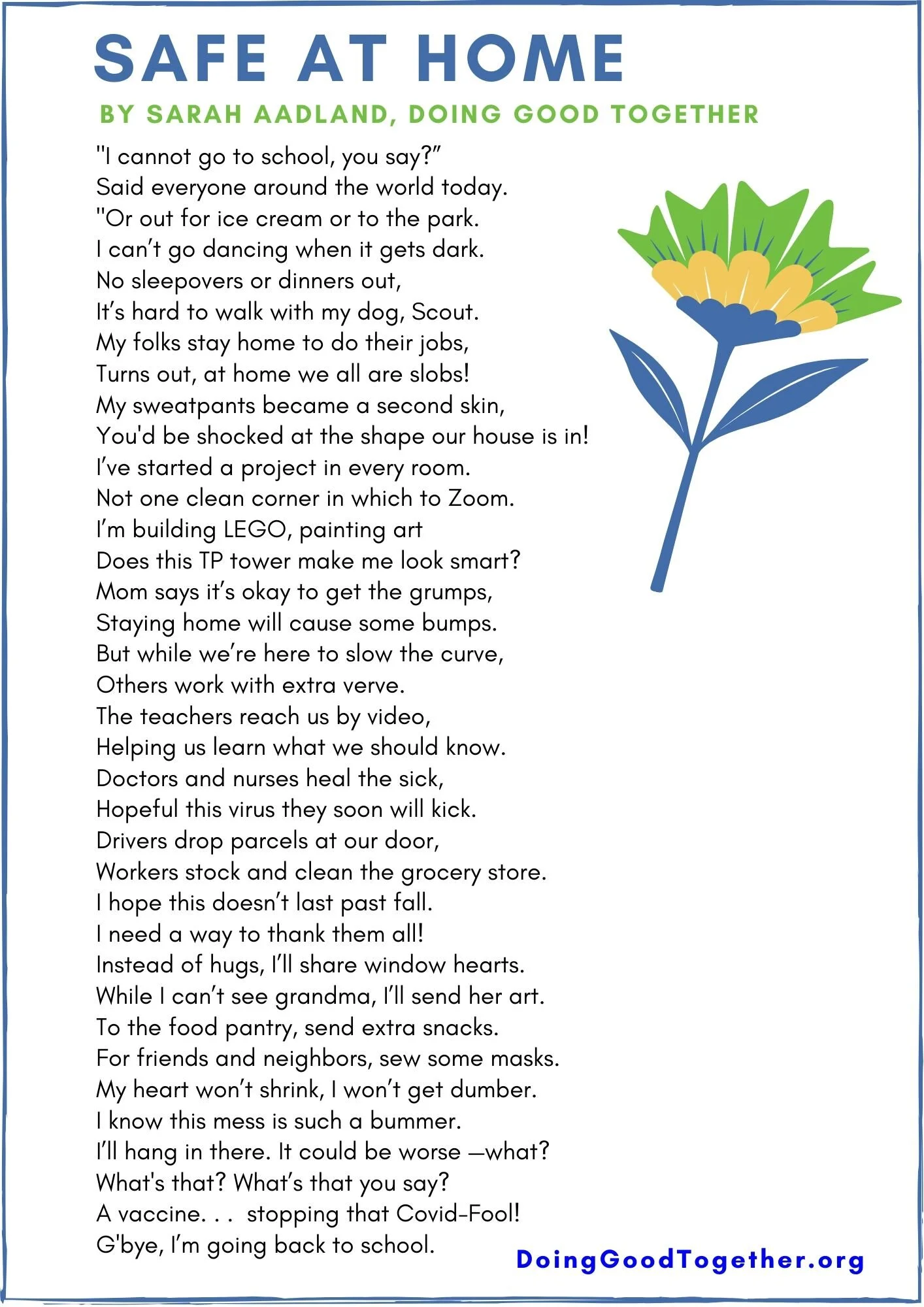 Poetry Prompts for Random Acts of Word Play Kindness — Doing Good Together™