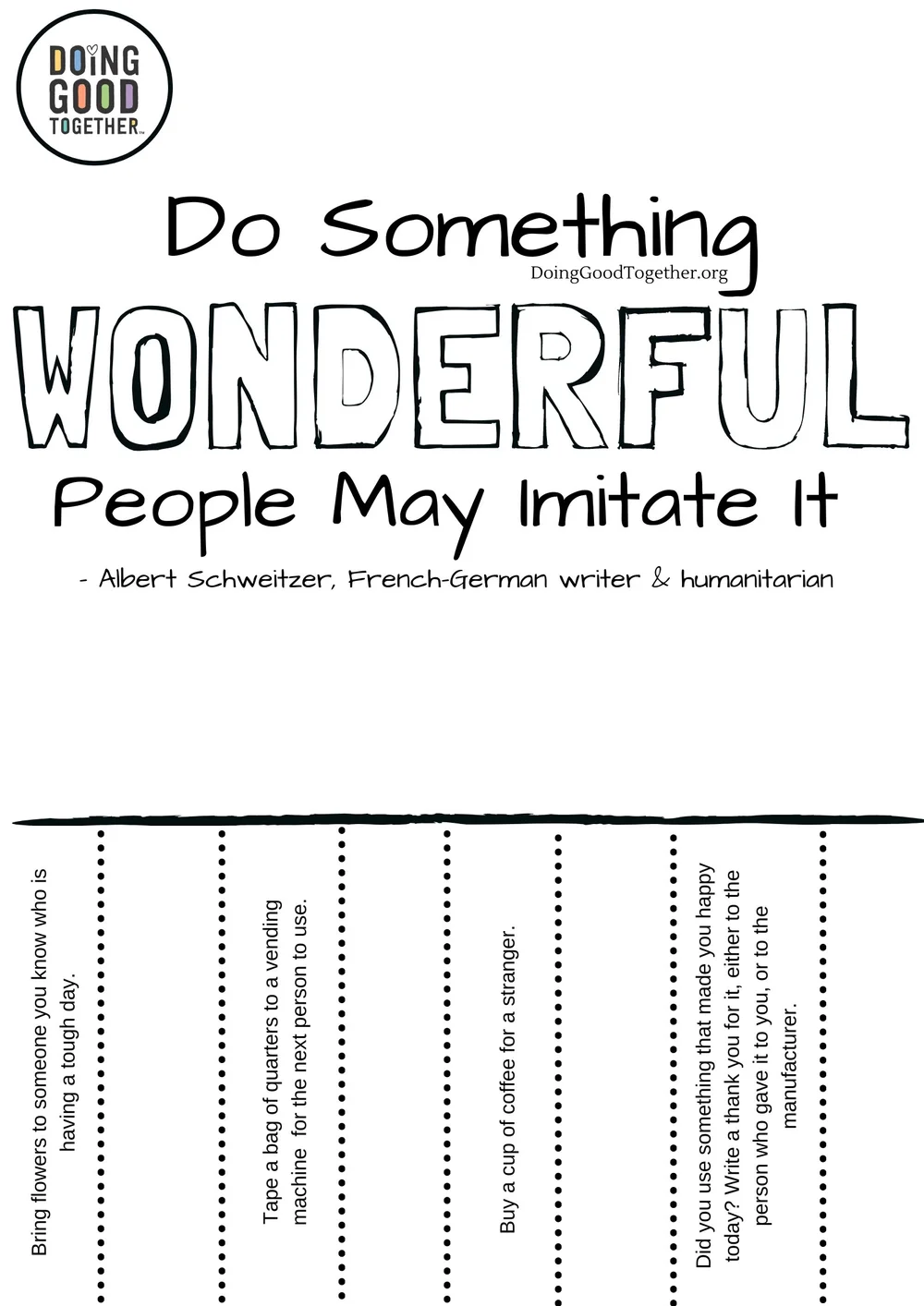 Design & Share Tear-Off Posters — Doing Good Together™