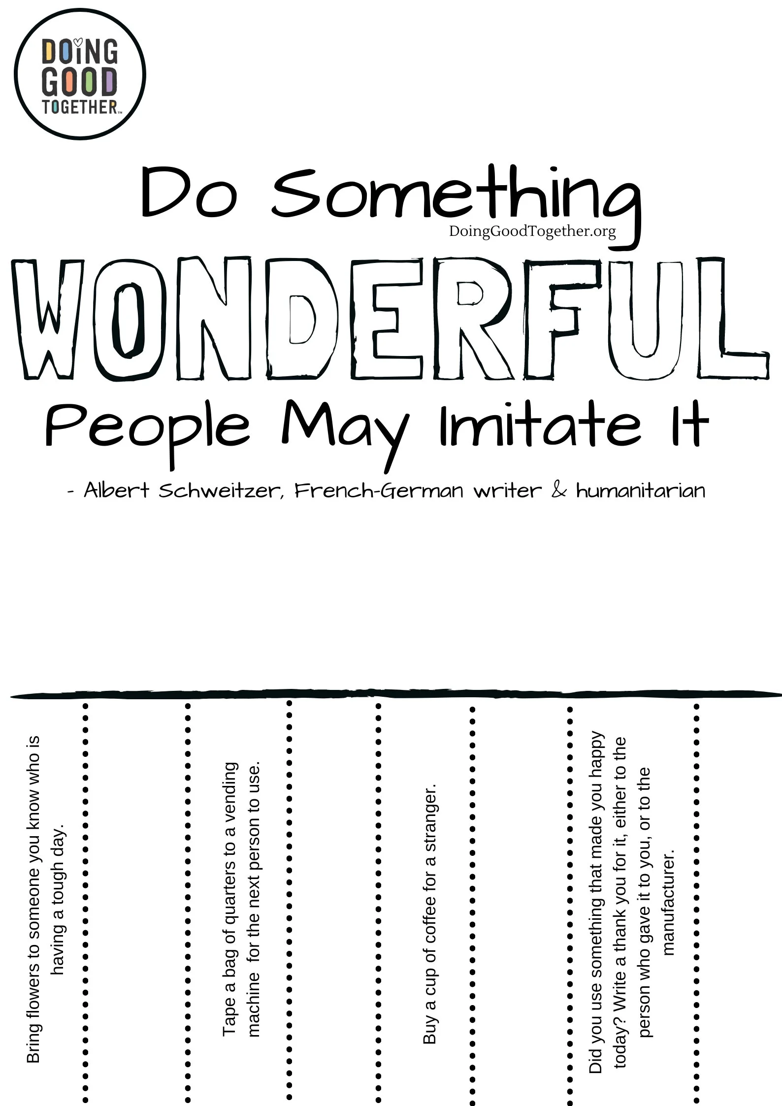 Design & Share Tear-Off Posters — Doing Good Together™