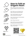 PRINTABLE Easy Origami Heart Instructions: Learn How to Make an Origami ...