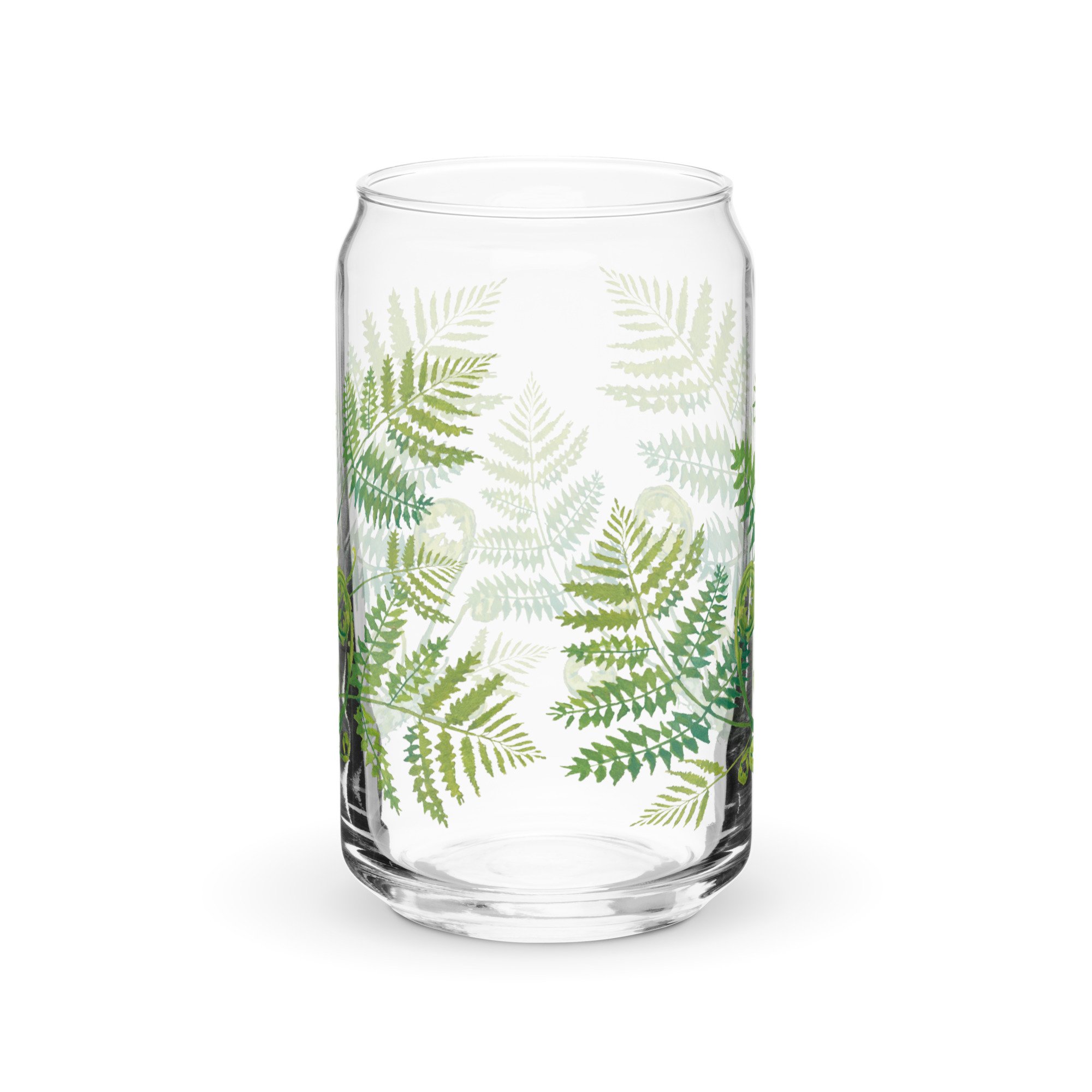 Green Fern Can-shaped glass — MichaelDandley.com
