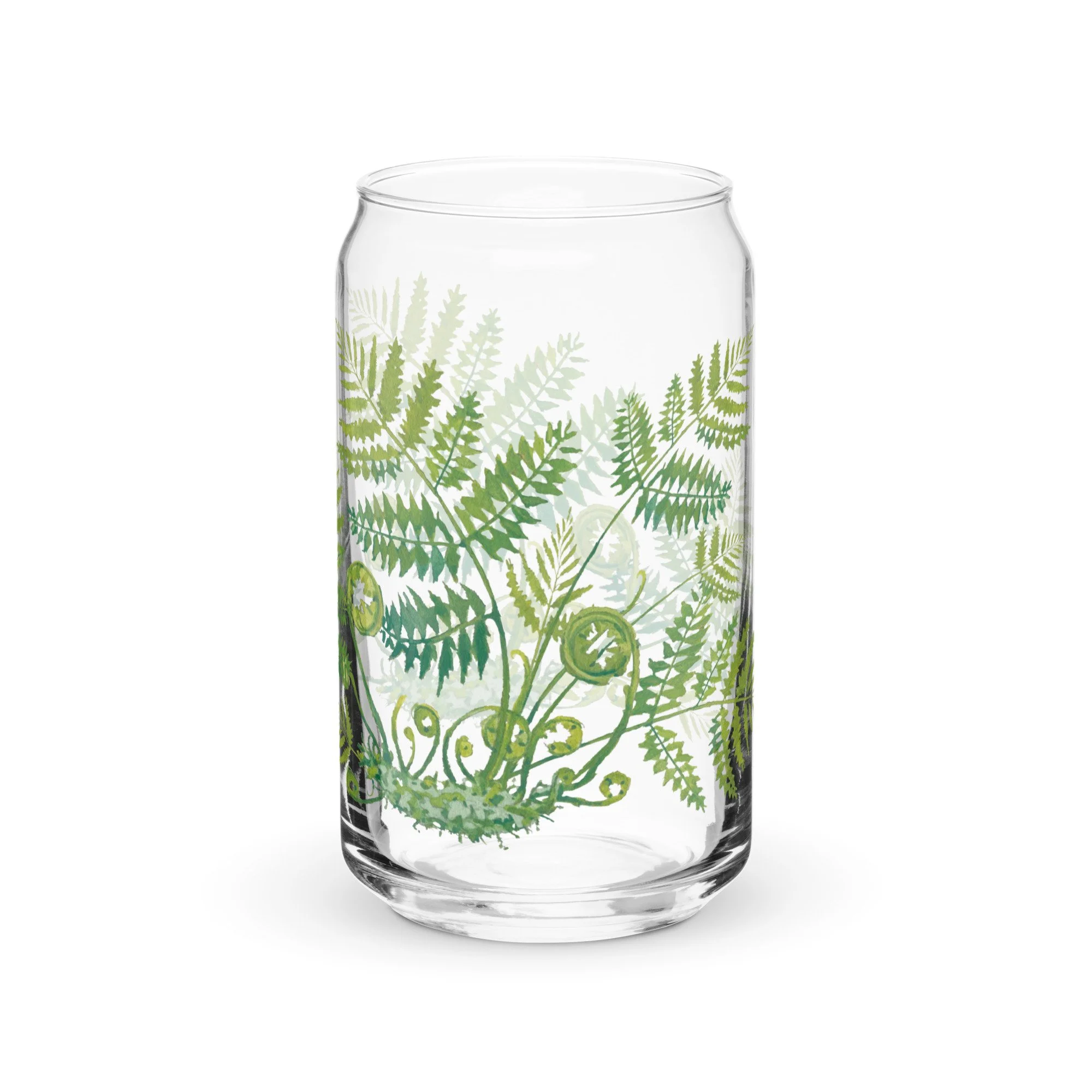 Green Fern Can-shaped glass — MichaelDandley.com