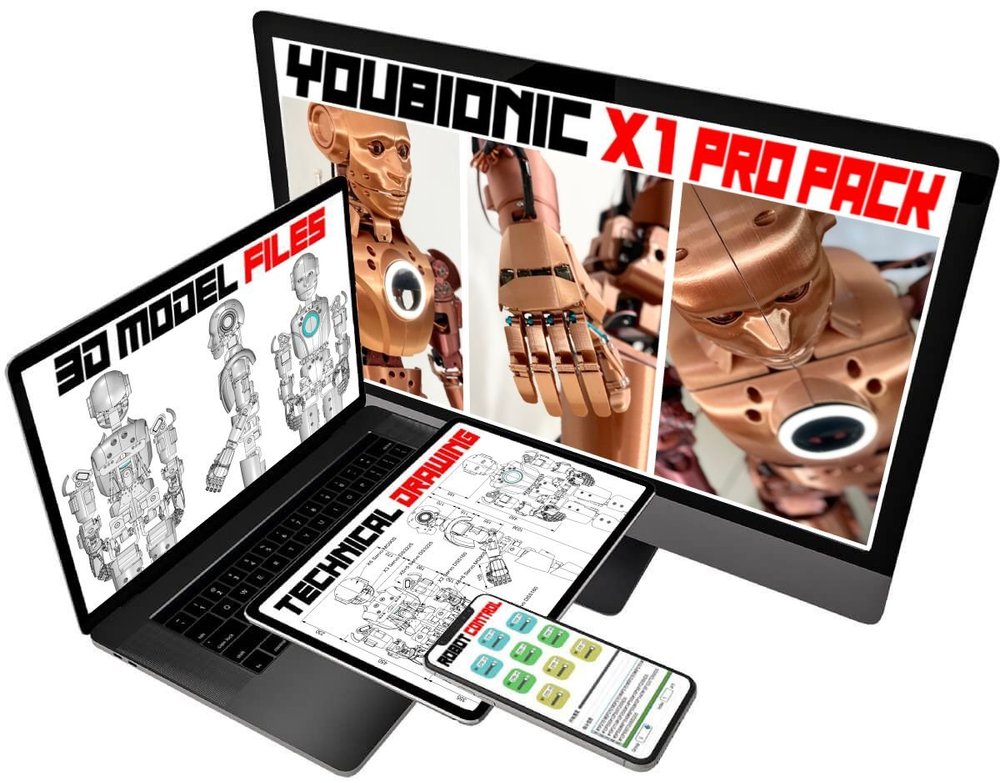 Build your 3D Printed Humanoid Robot using our Documentation — Youbionic