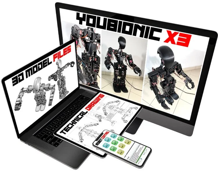 Youbionic - How to Build a 3D Printed Humanoid, Arm and Hand Robot ...