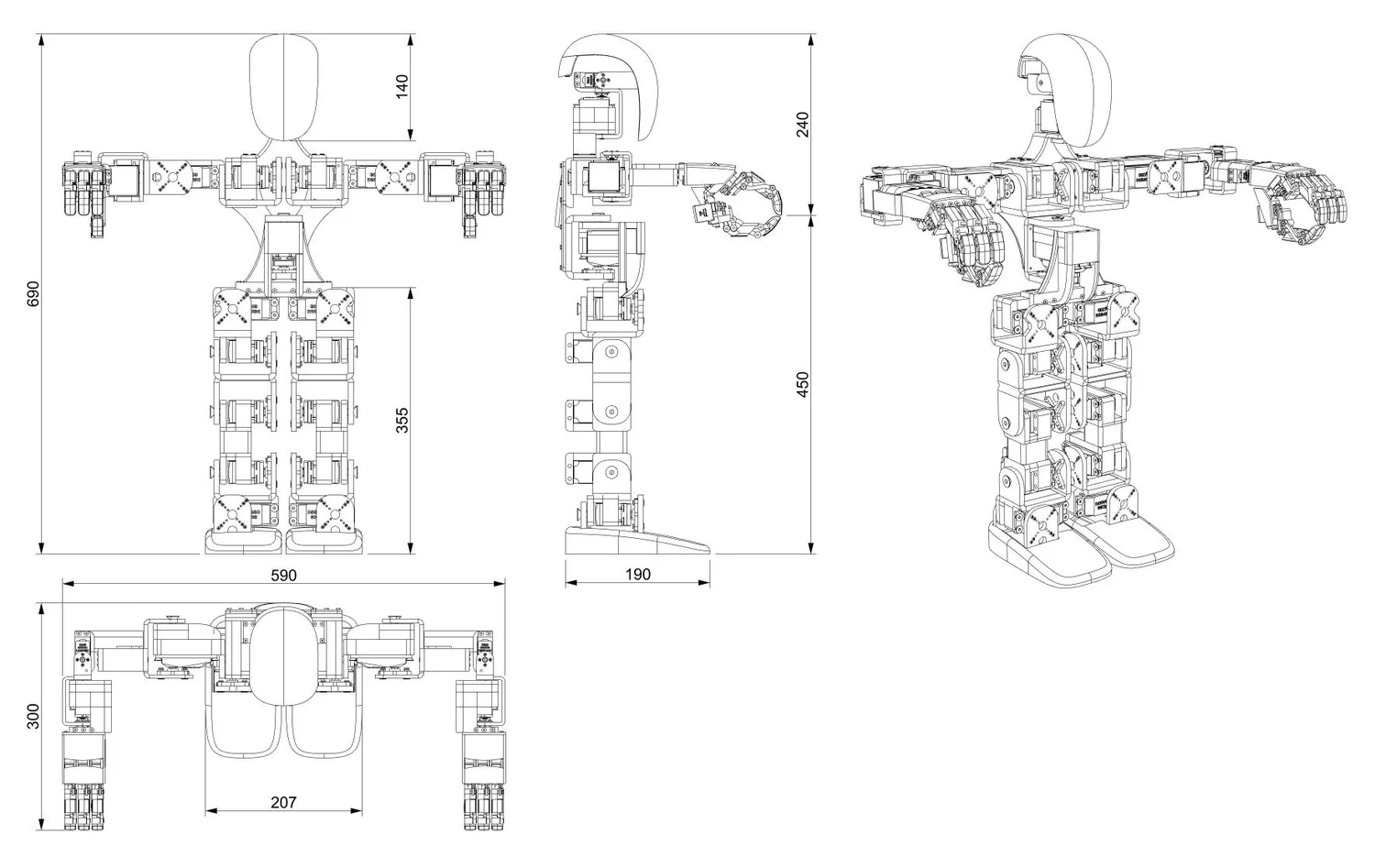 Youbionic - How to Build a 3D Printed Humanoid, Arm and Hand Robot ...