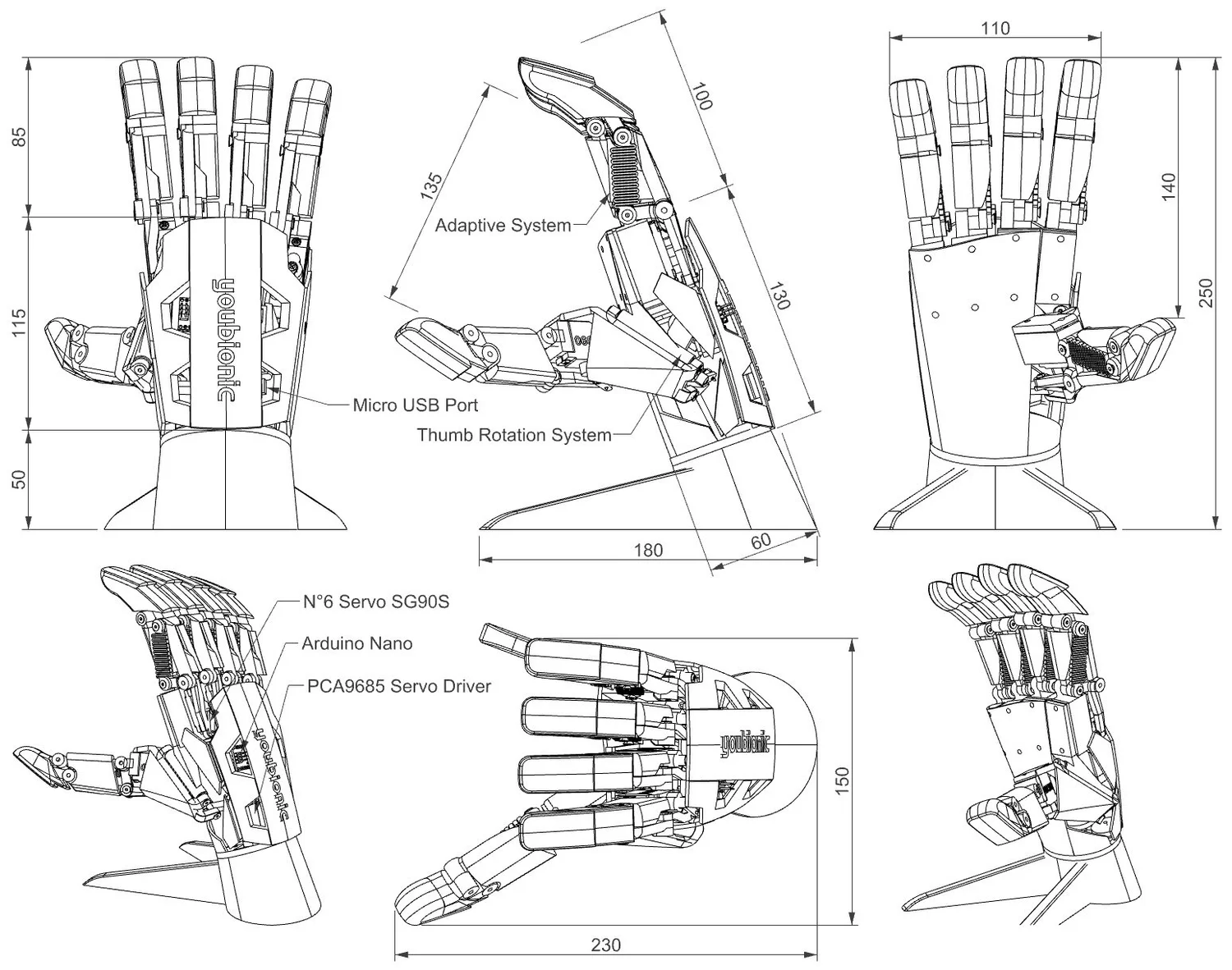 Hand Exohand — Youbionic