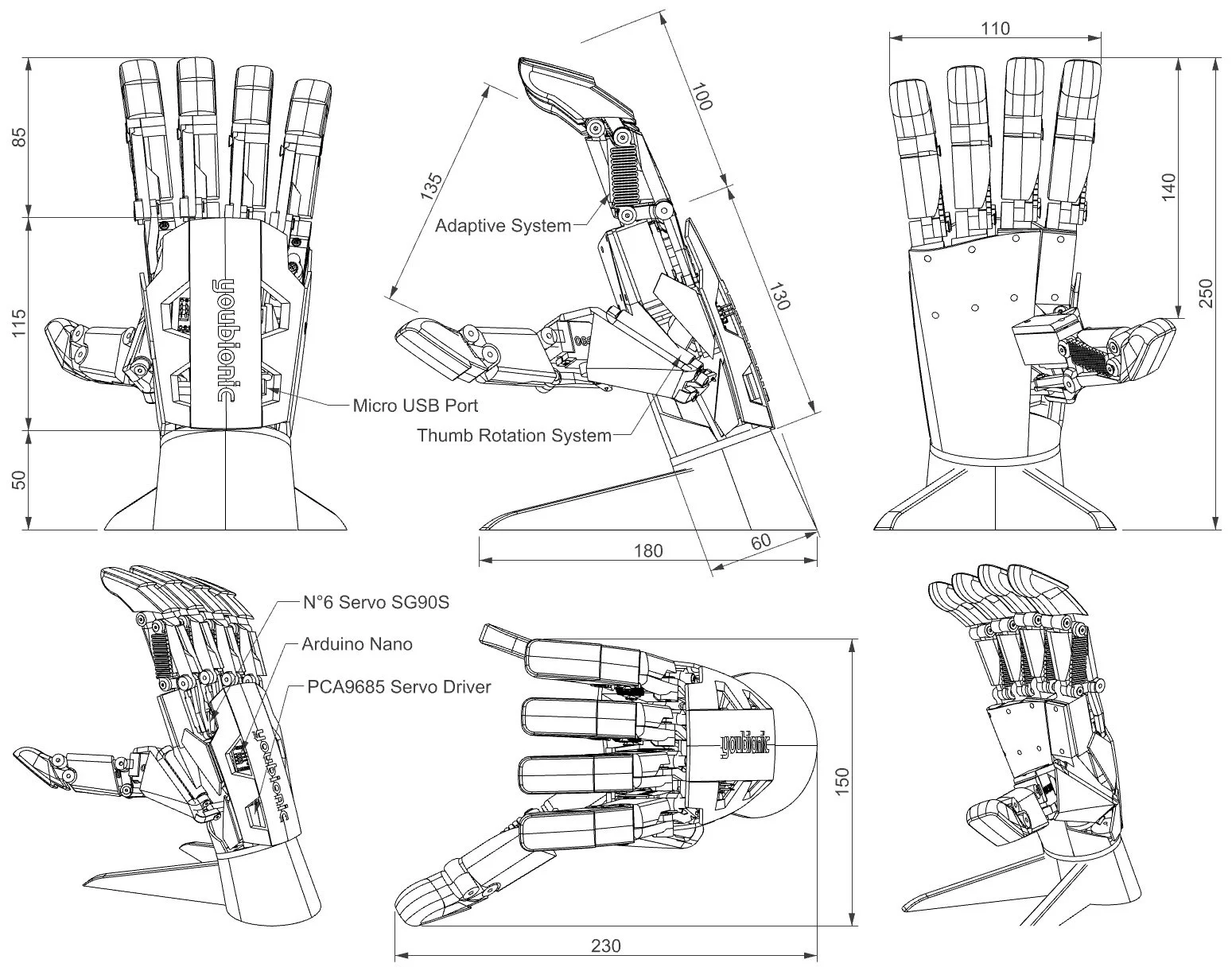 Hand Exohand — Youbionic