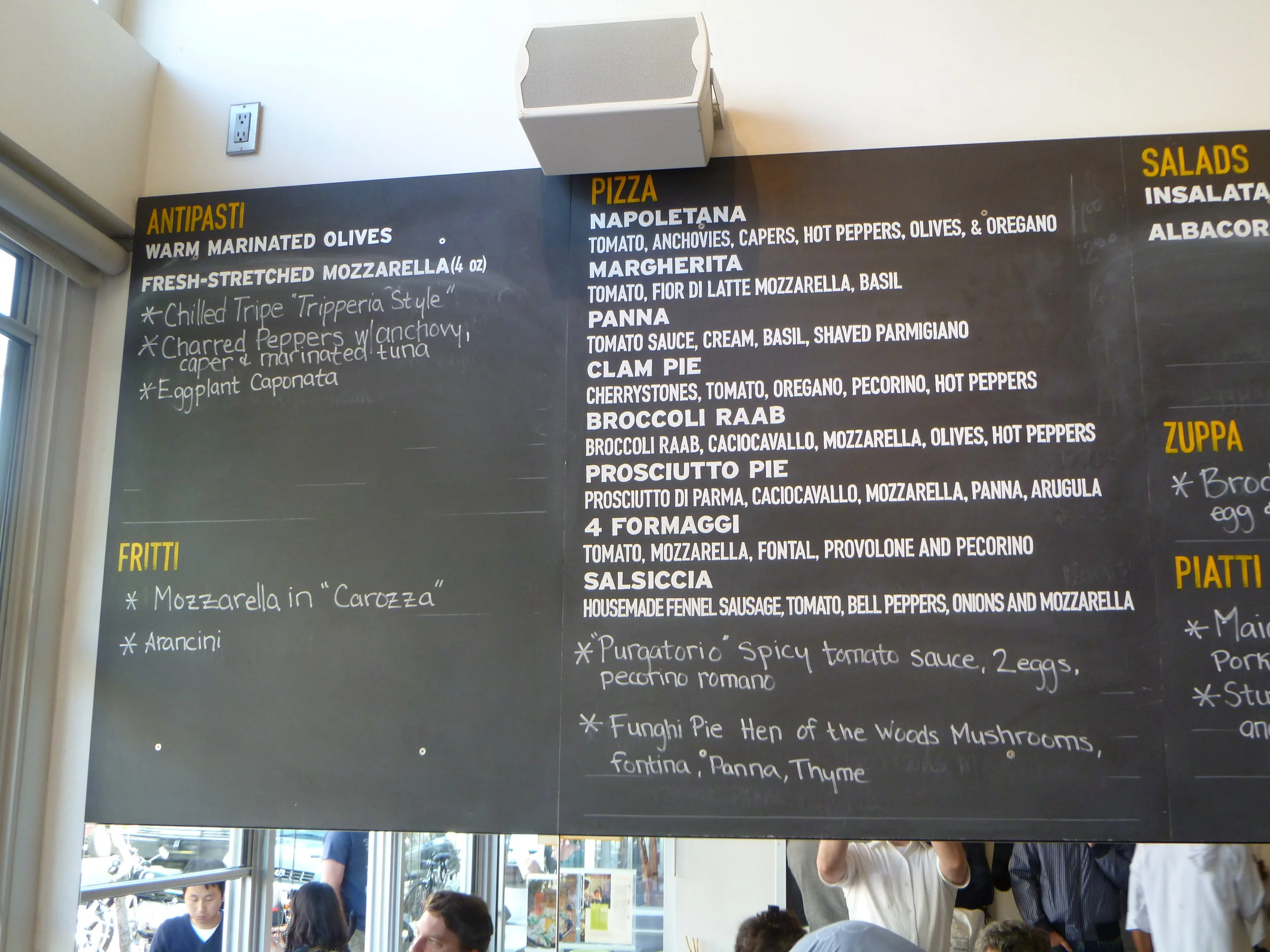 Menu Painting and Lettering — New Bohemia Signs