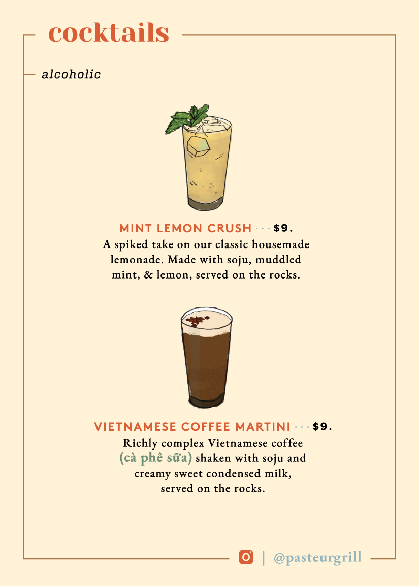 Menu — Pasteur