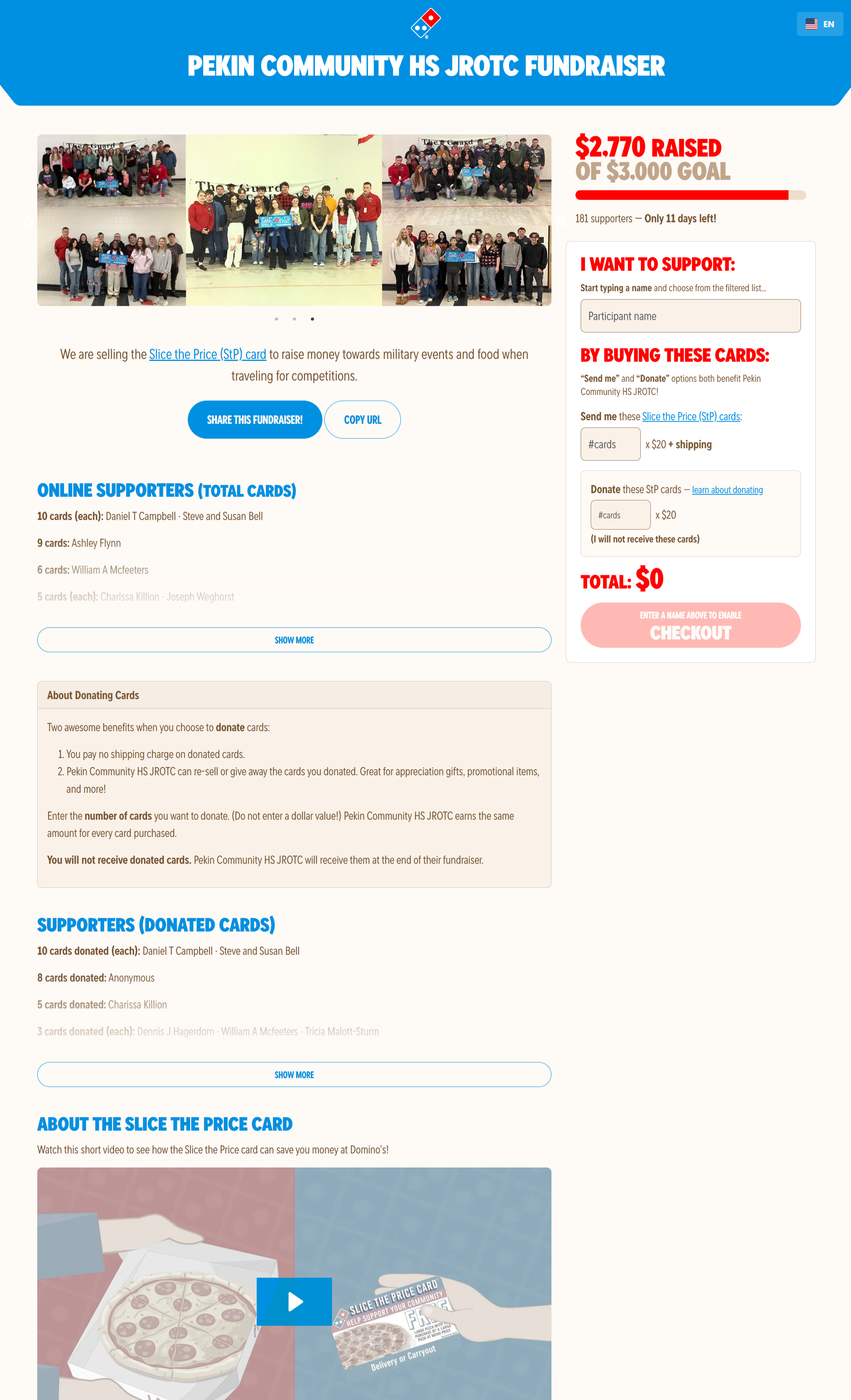 The Slice the Price Card: Fundraising Made Easy - Contactless Online ...