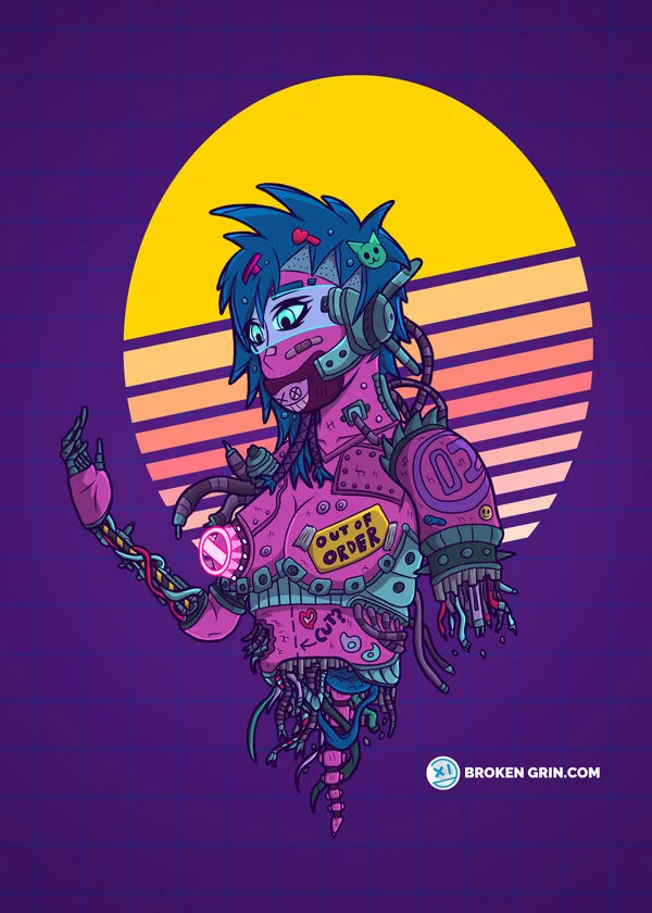 Cyborg Girl — Broken Grin