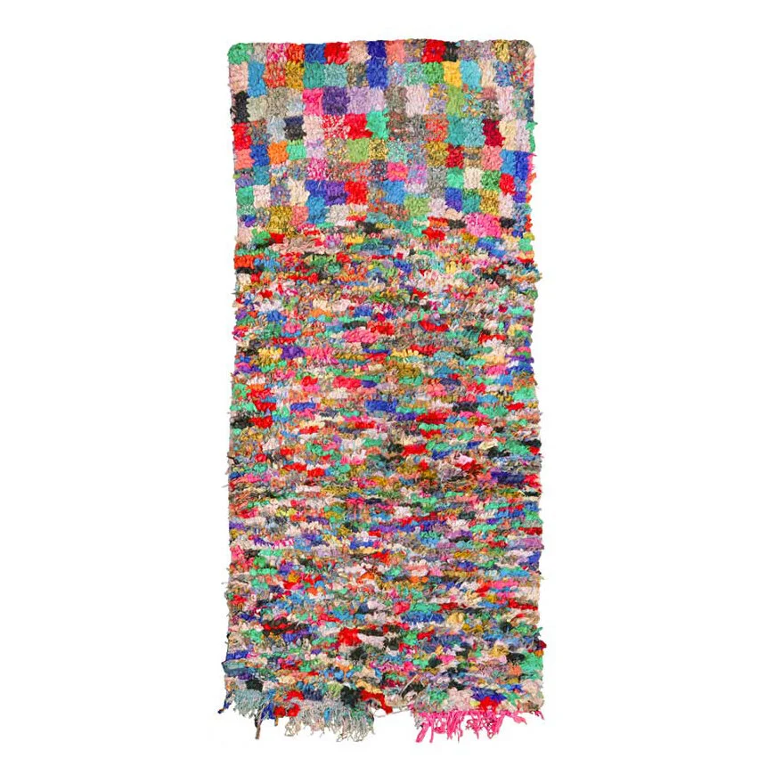 Vintage Moroccan Boucherouite rugs