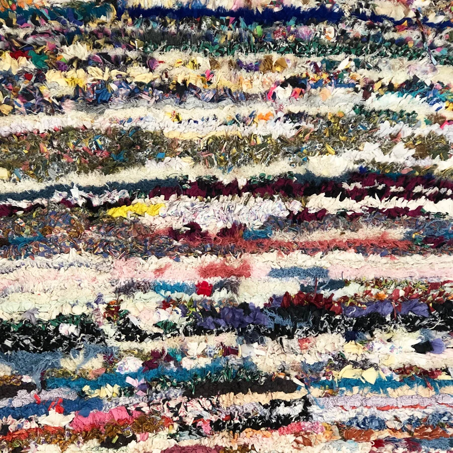 Vintage Moroccan Boucherouite rugs