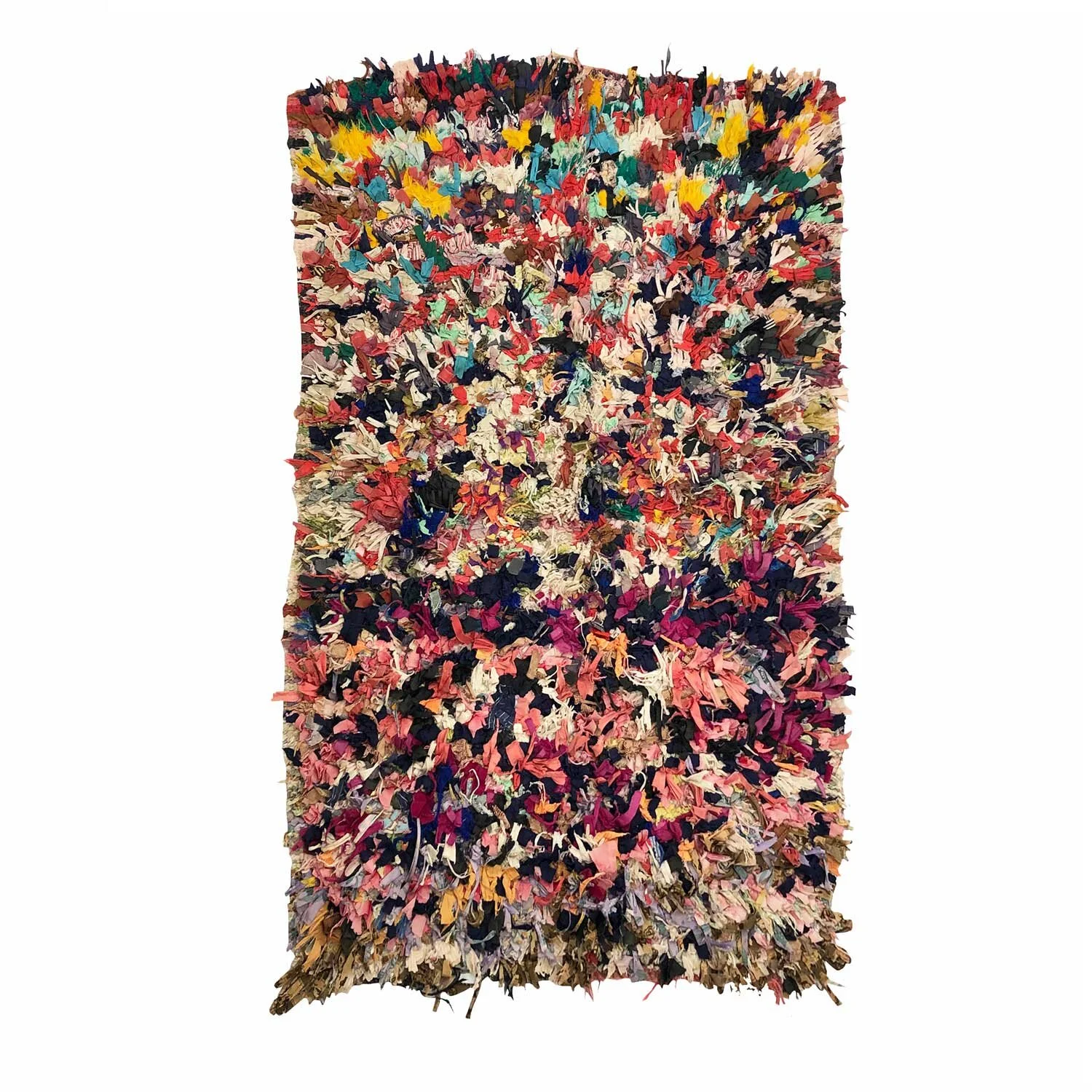 Vintage Moroccan Boucherouite rugs