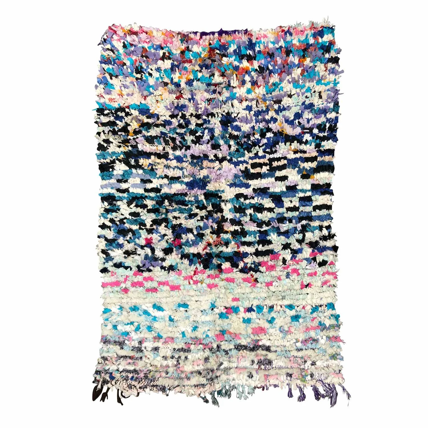 Vintage Moroccan Boucherouite rugs