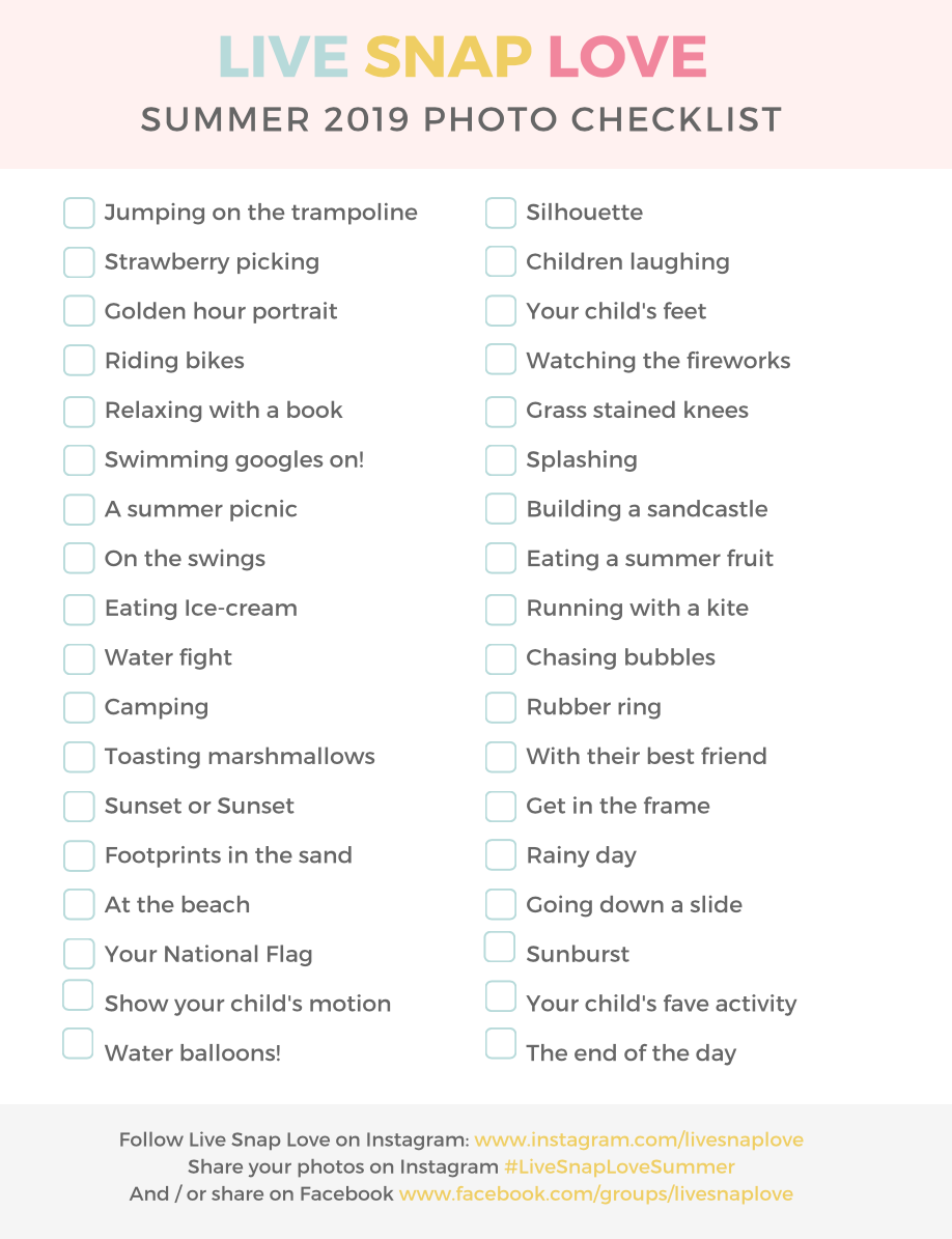 Document Your Kids this Summer with our Summer Photo Challenge!