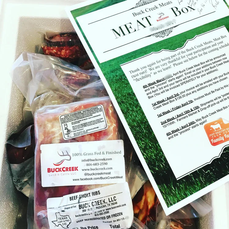 Texas Grass Fed Meat Delivery - Buck Creek Meats