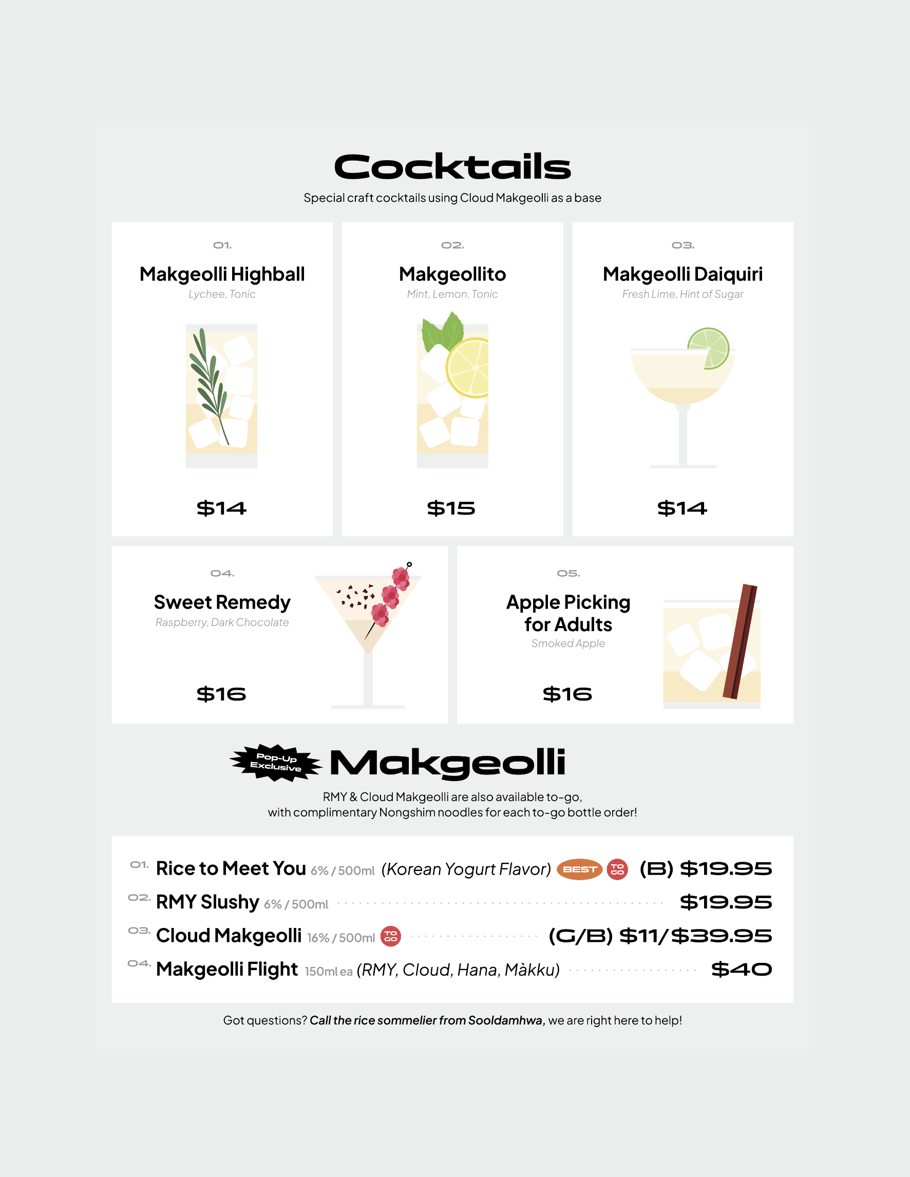 Dining Menu — Take31