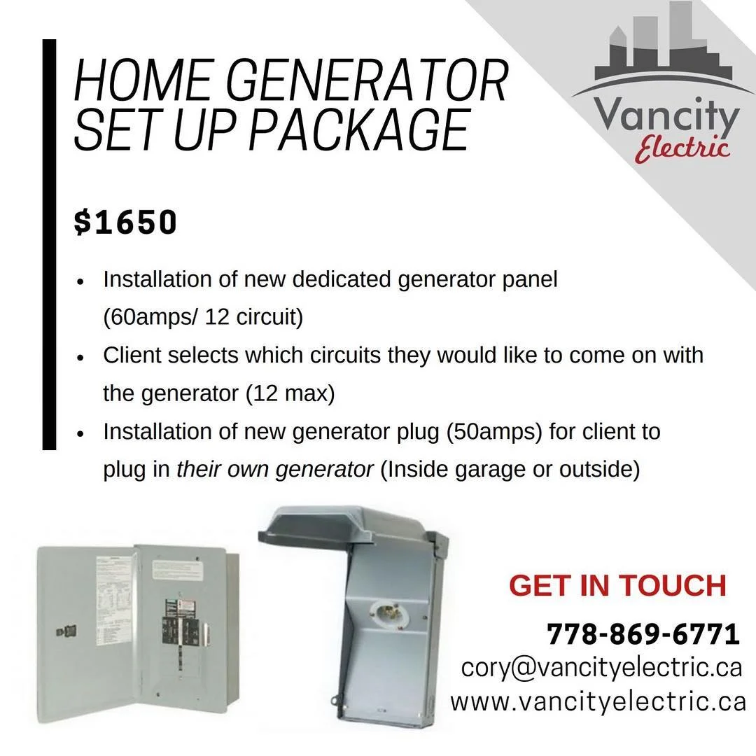Home Generator Installation - Vancity Electric – Trusted Commercial ...