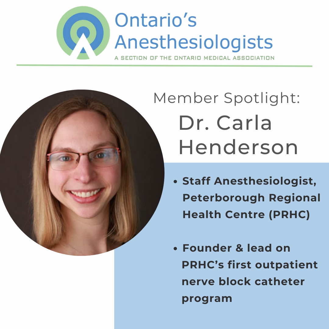 Meet Our Members — Ontario's Anesthesiologists