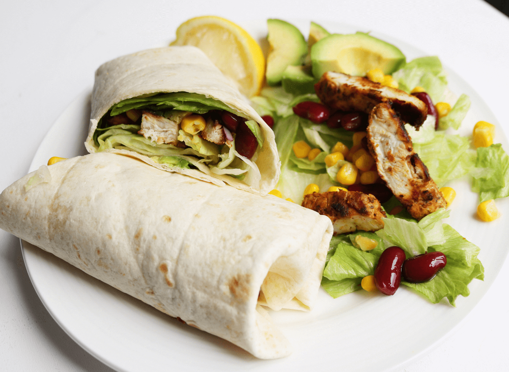 Mexican Wraps with Grilled Chicken and Avocado — Tsirona