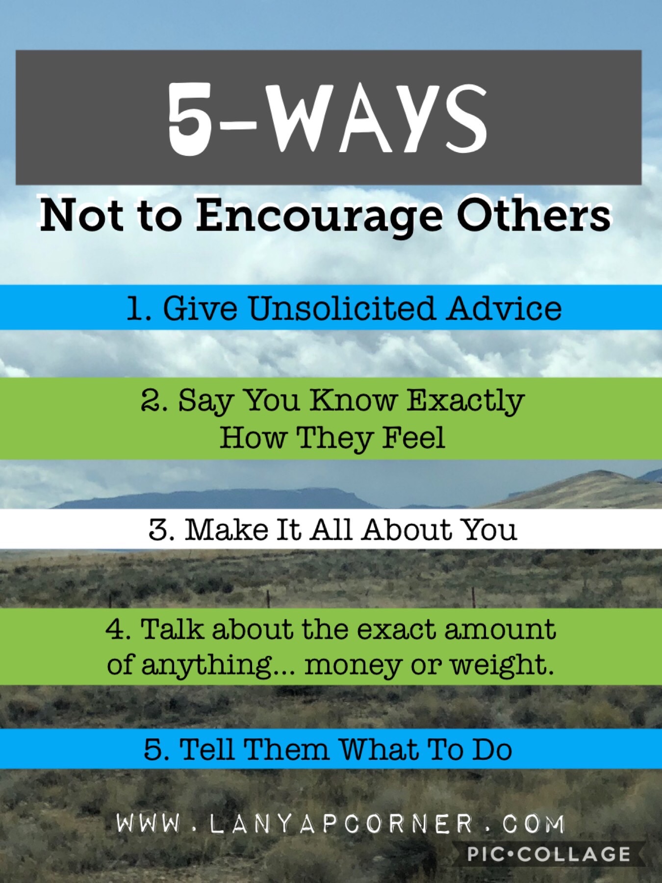 5-Ways NOT to Encourage Others — The Lanyap Life