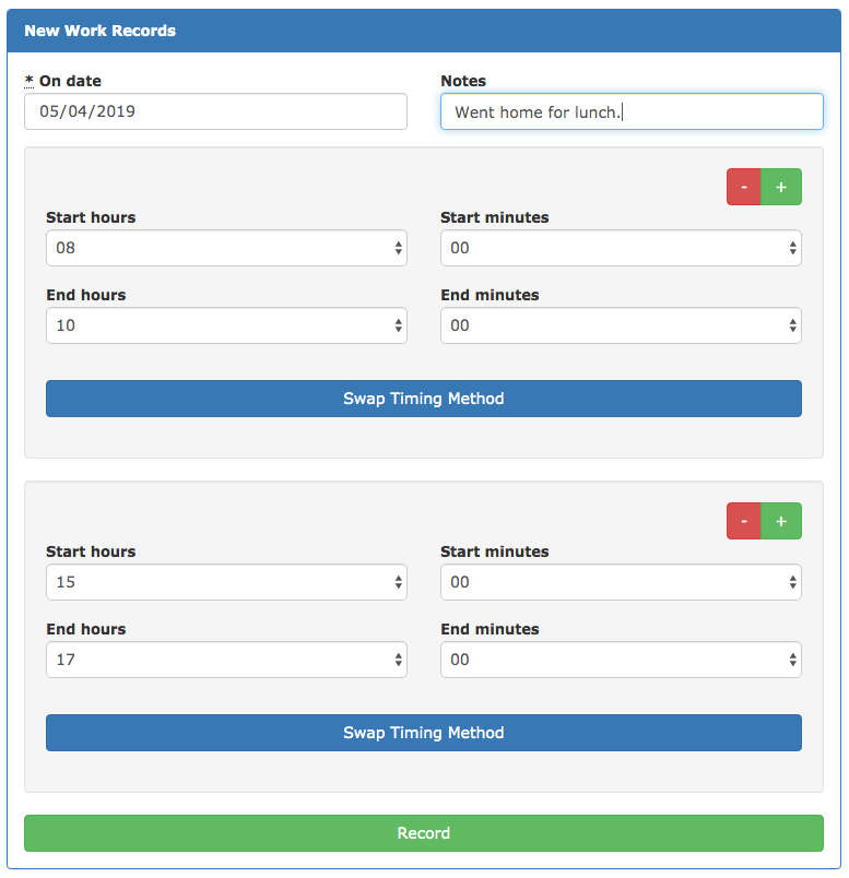 Track Staff Working Hours & Generating Time Sheets — At The Yard