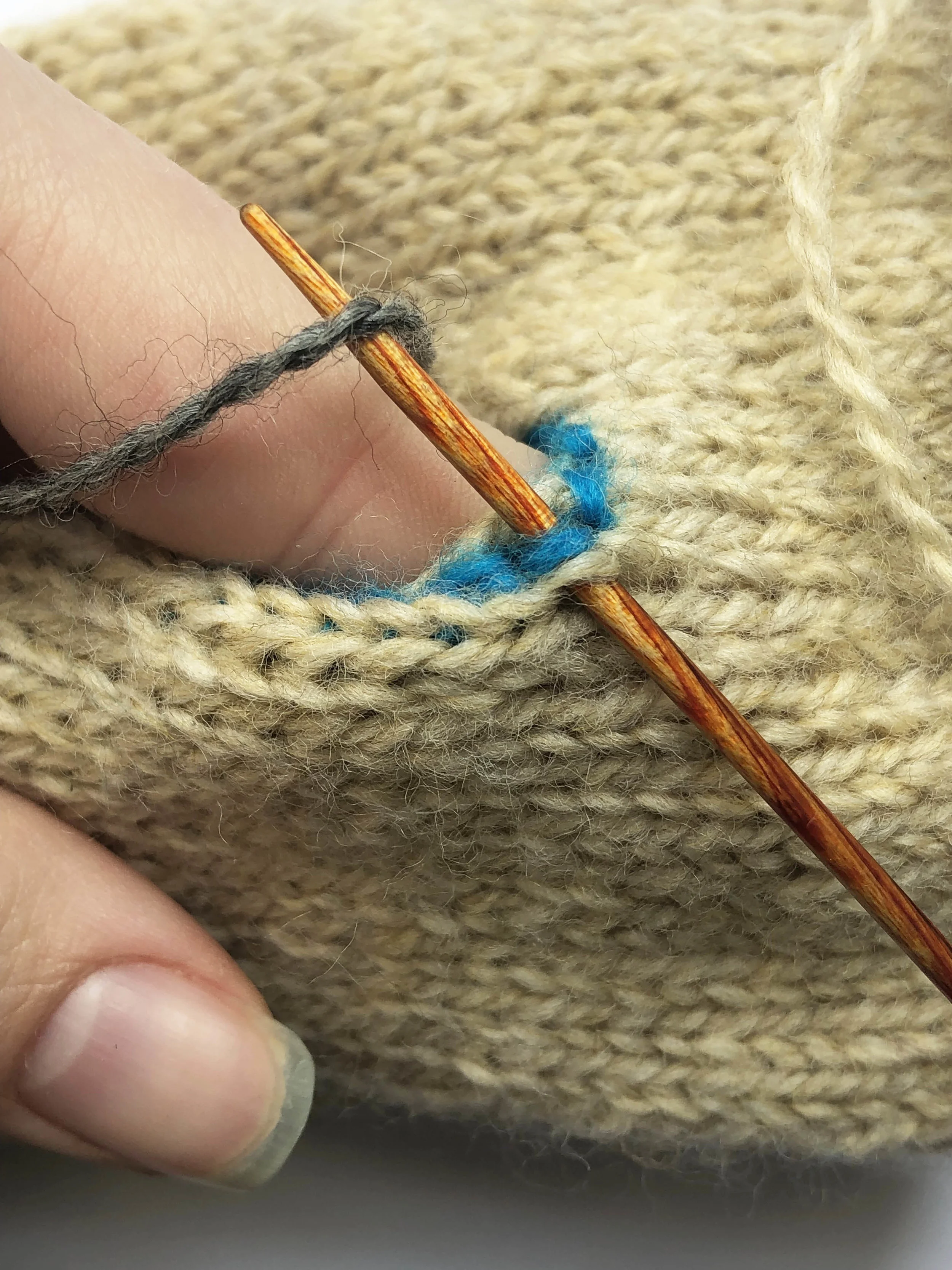 Steeking Methods Series: Part 1B: Hand Sewn Steek for Making Openings ...