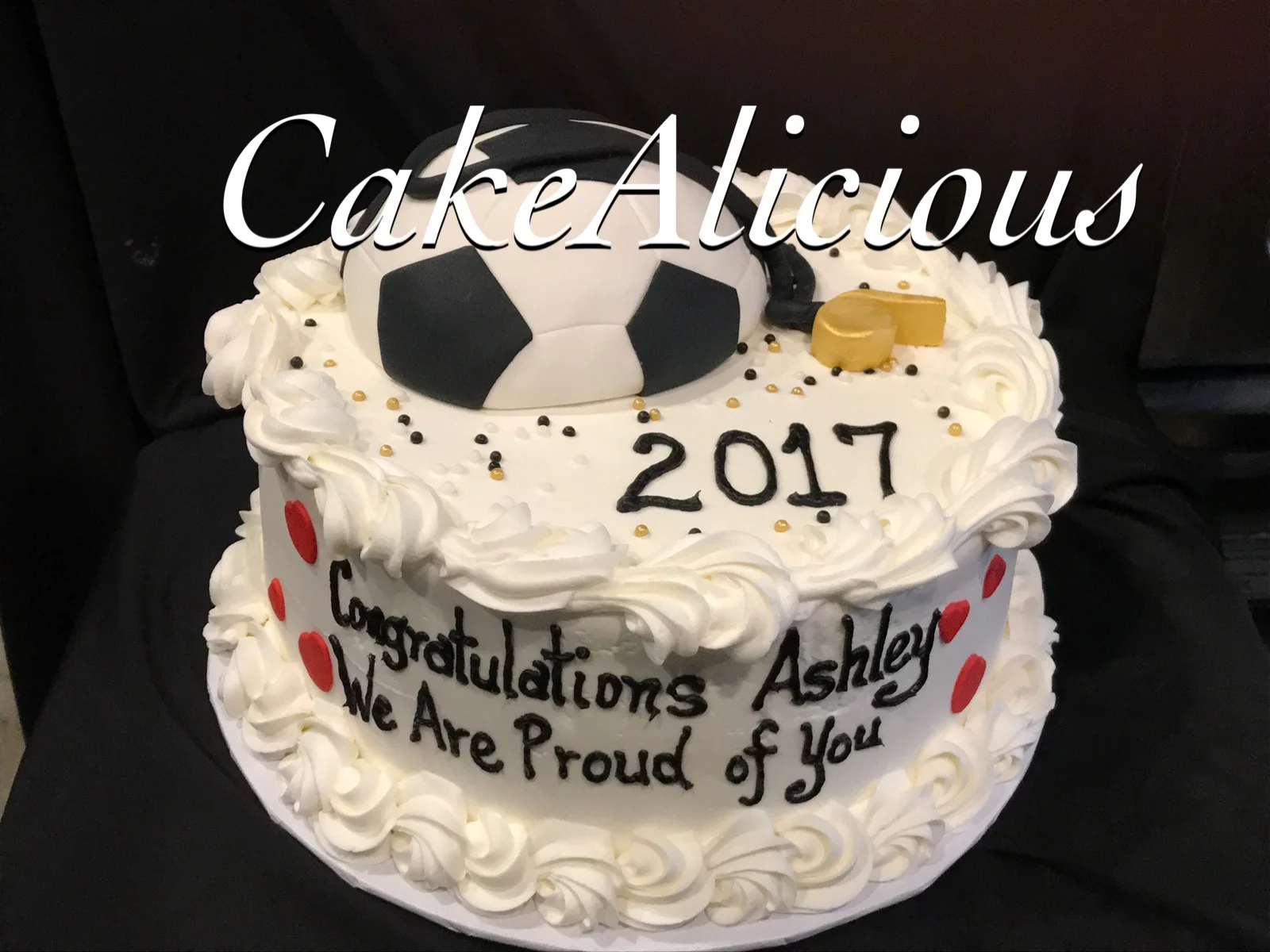 Soccer Graduation Cake