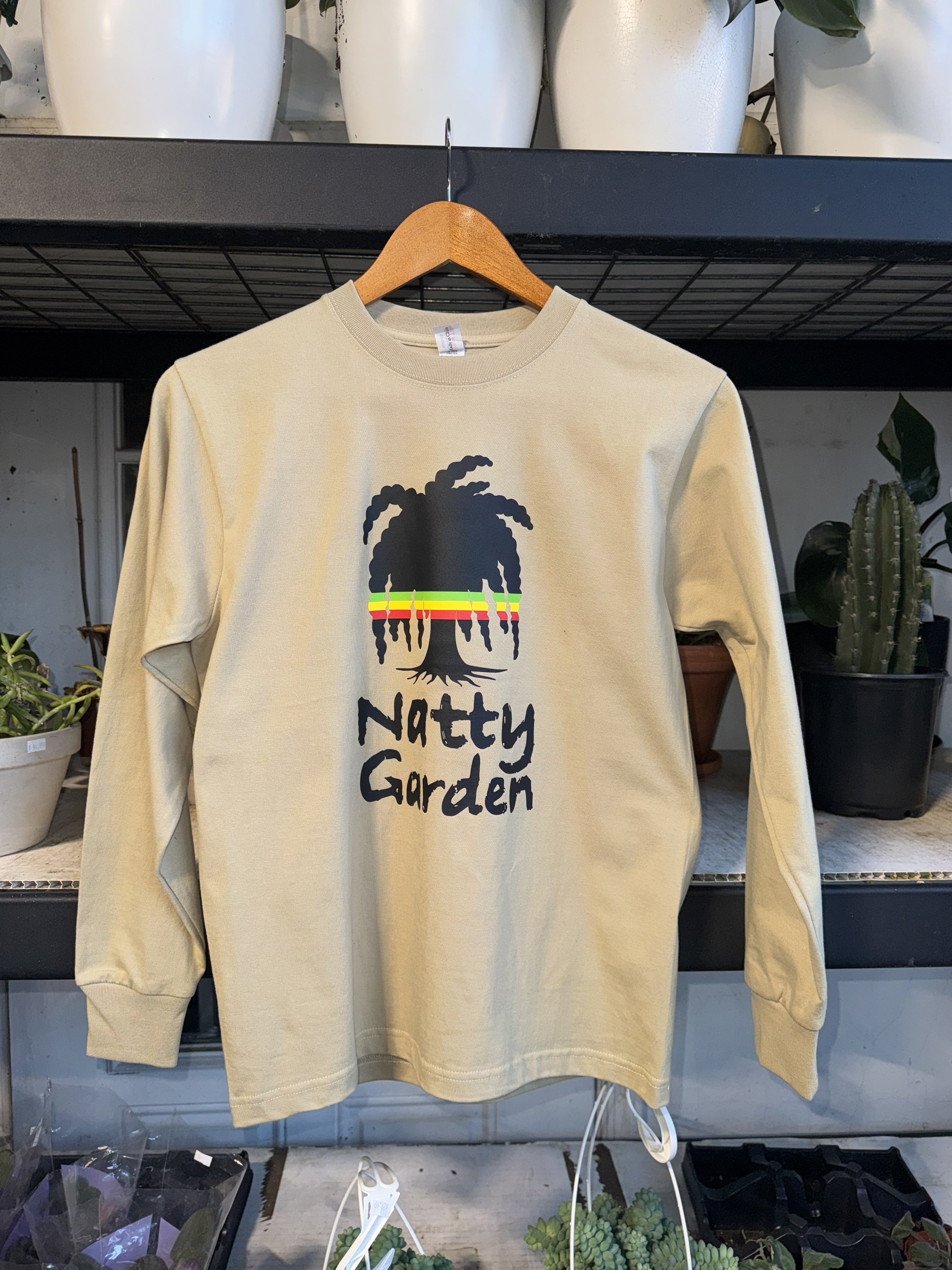 Black T-Shirt (White Logo & Natty Garden) | Natty Garden