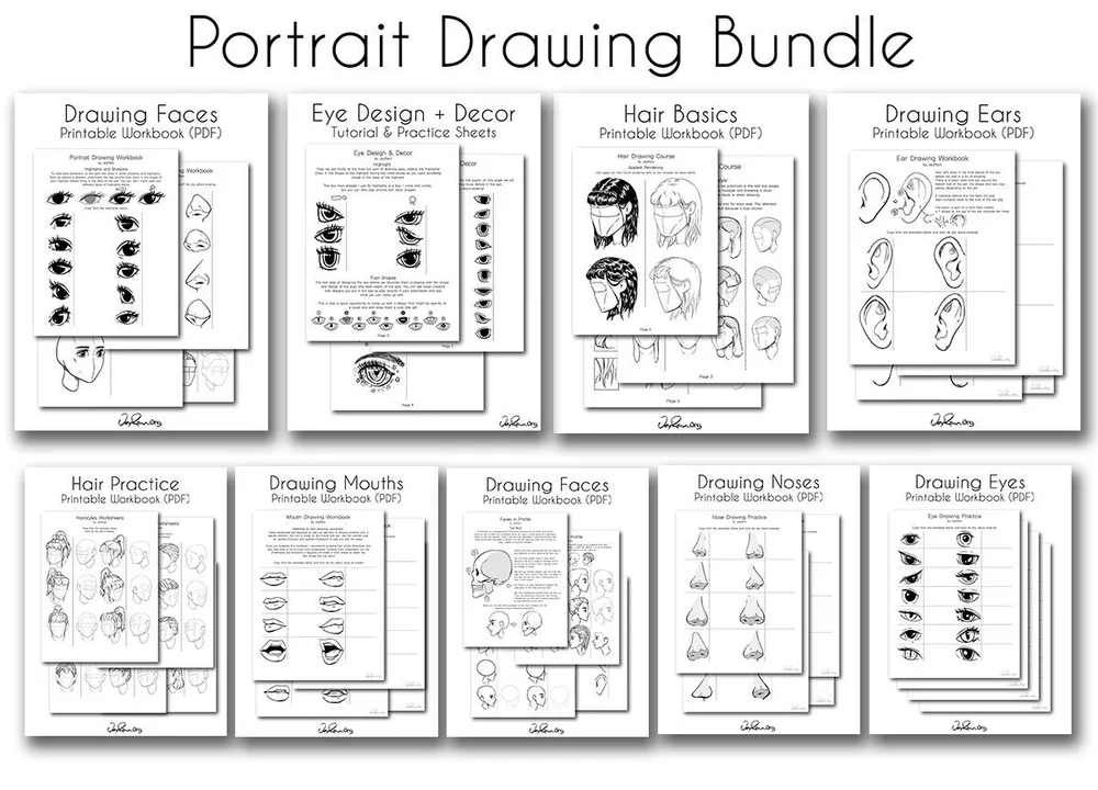 Portrait Drawing Bundle - JeyRam Drawing Tutorials