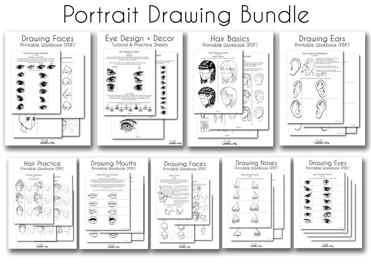 Portrait Drawing Bundle - JeyRam Drawing Tutorials