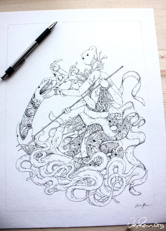 Tavas, Spirit of Courage - JeyRam Drawing Tutorials