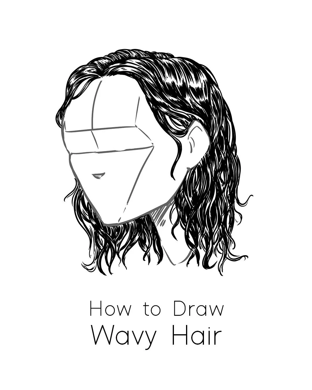 How to Draw Wavy Hair: Step by Step Art Tutorial by JeyRam - JeyRam Art