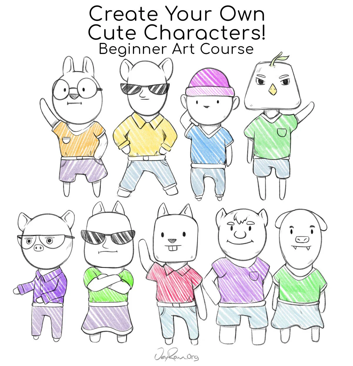 Easy Cute Characters To Draw