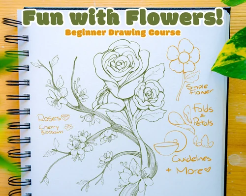 How to Draw Beautiful flowers with Pencil - JeyRam Drawing Tutorials
