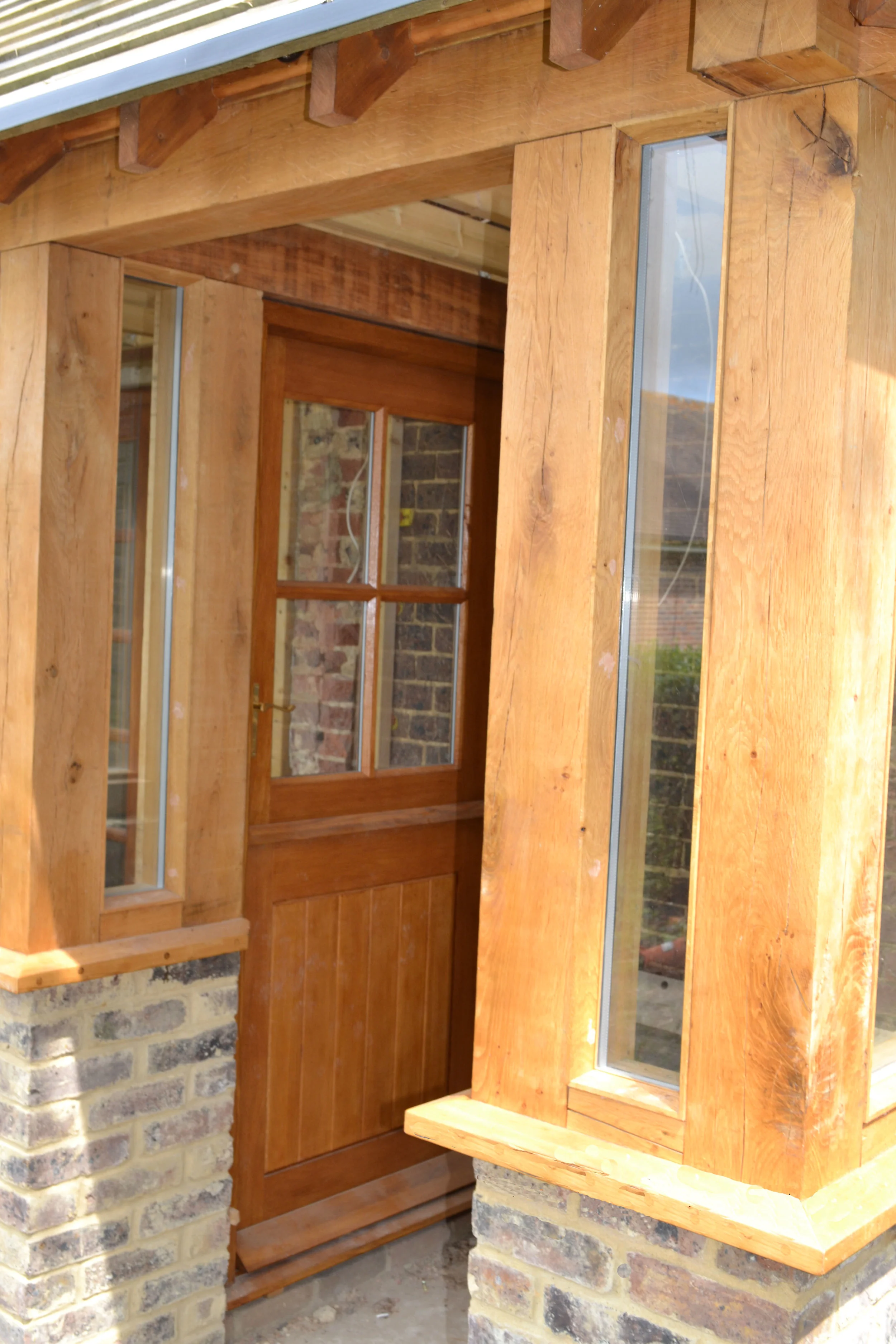 Timber Frame Porch Entrance