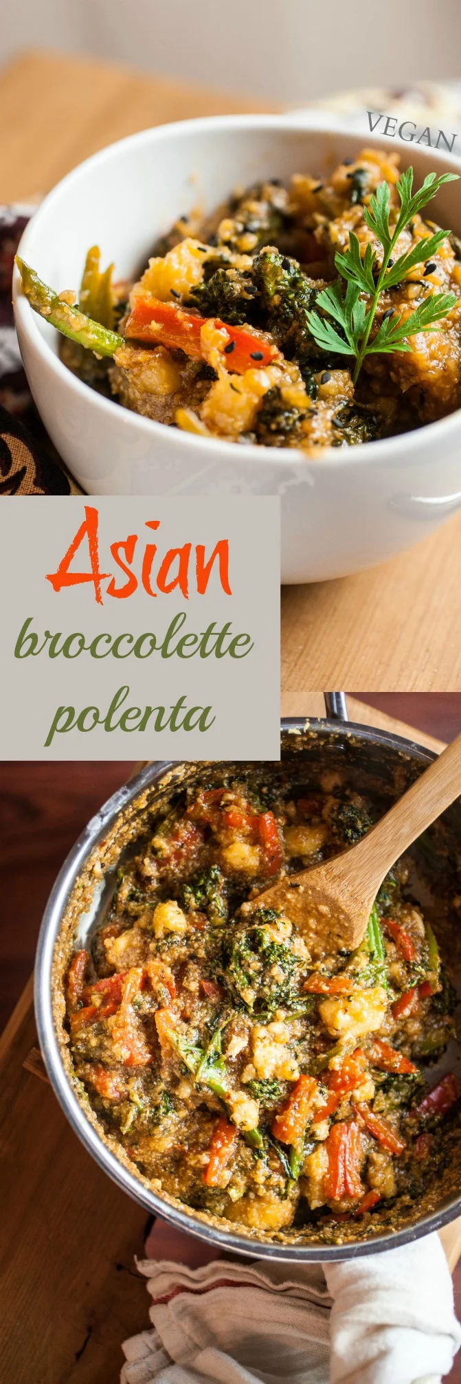 Asian Broccolette Polenta — Produce On Parade