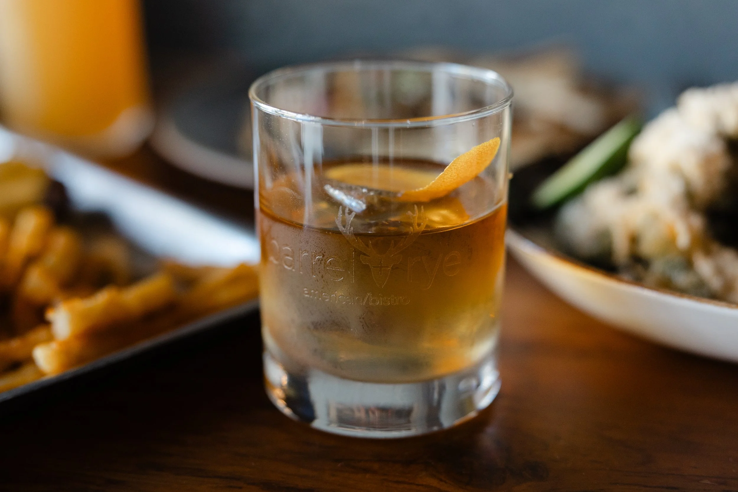 Menu — barrel + rye