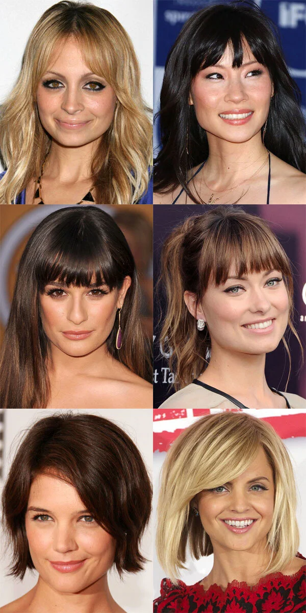 Bangs For Square Face And Straight Hair
