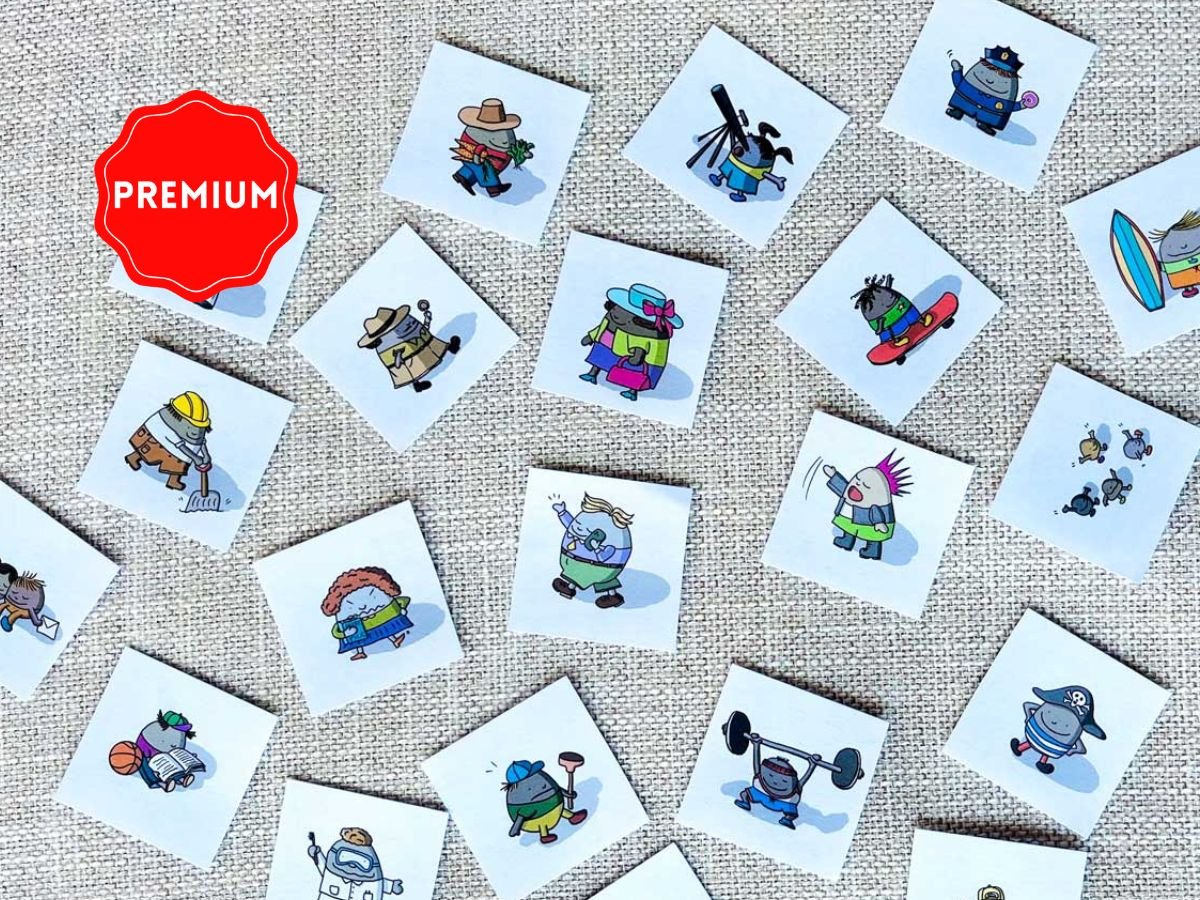 Nantucket Cobblestone Character Cards - Creative Download for Kids ...