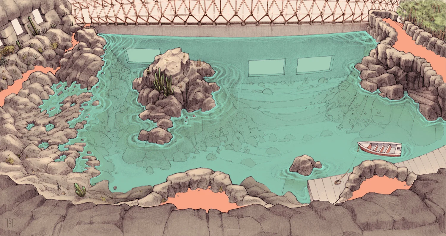 Biosphere 2 — NearsightGraphite • NsG • Visual Art by Robert J. Long