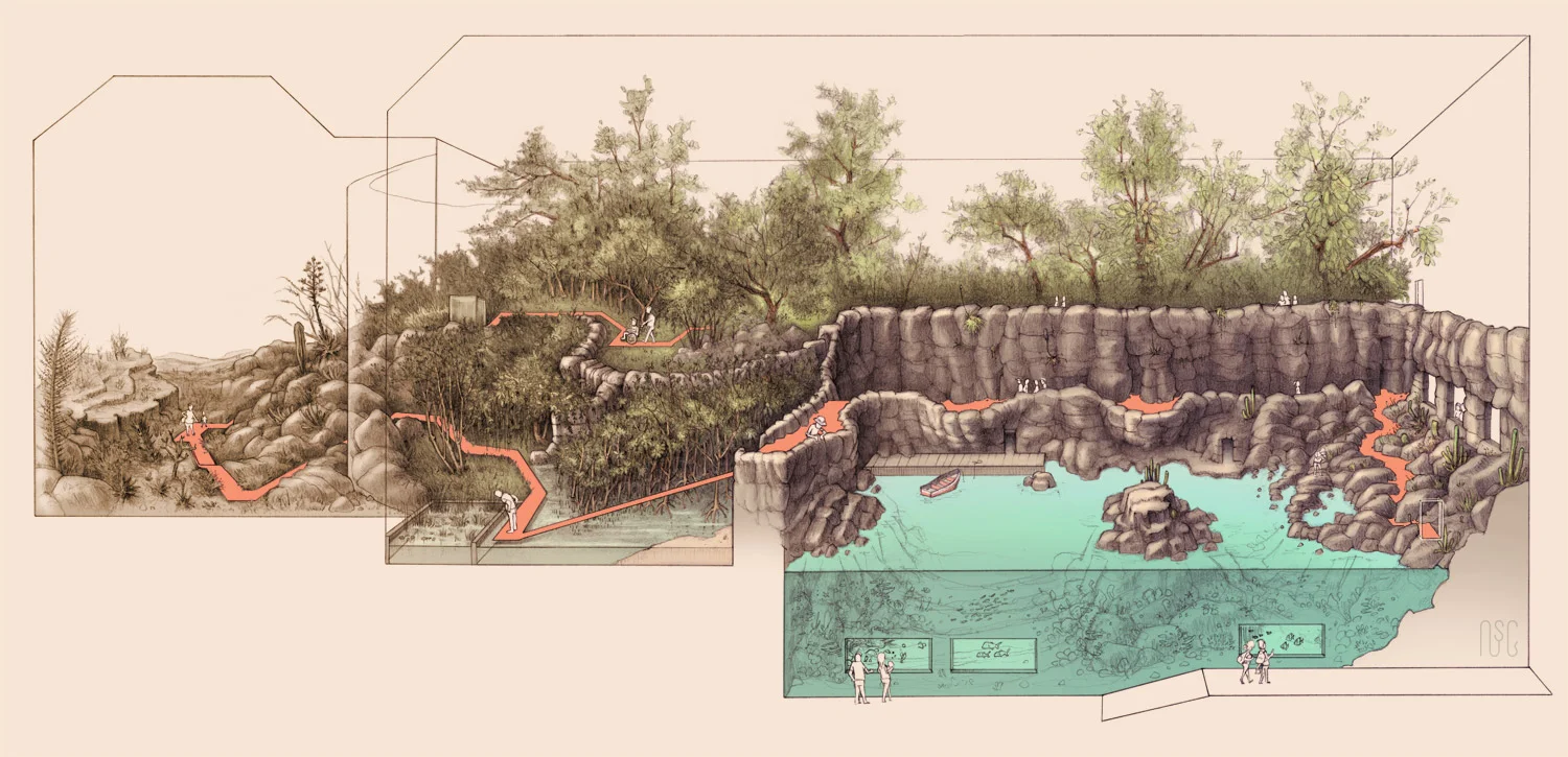 Biosphere 2 — NearsightGraphite • NsG • Visual Art by Robert J. Long