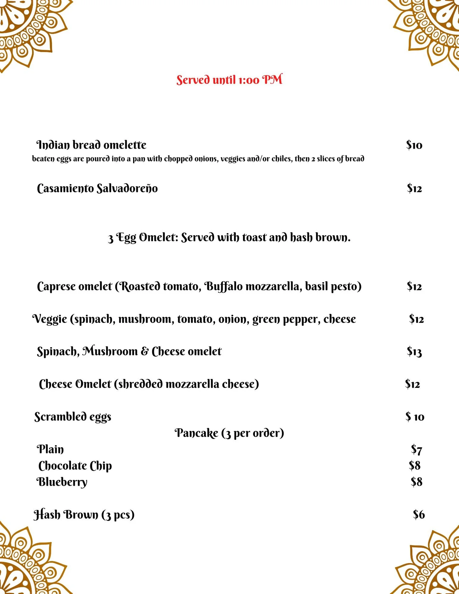 breakfast — Sweet 27 - a multicultural bar and restaurant | gluten-free