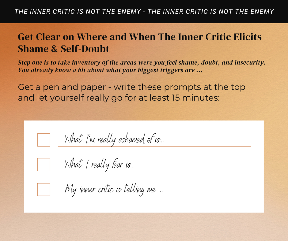 Why is your inner critic not your enemy — Jazmine Russell