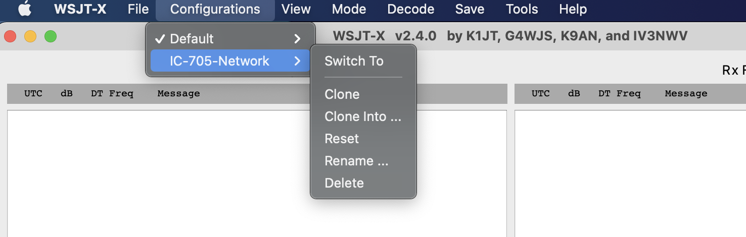 IC-705 remote Digital Modes with WFView on MacOS — Matthias Welsh