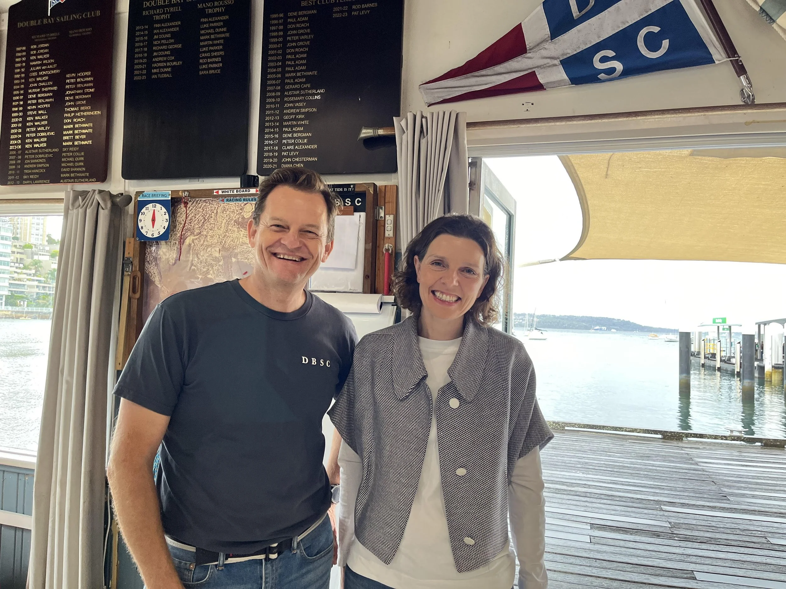 Allegra Spender - MP for Wentworth visits DBSC — Double Bay Sailing Club
